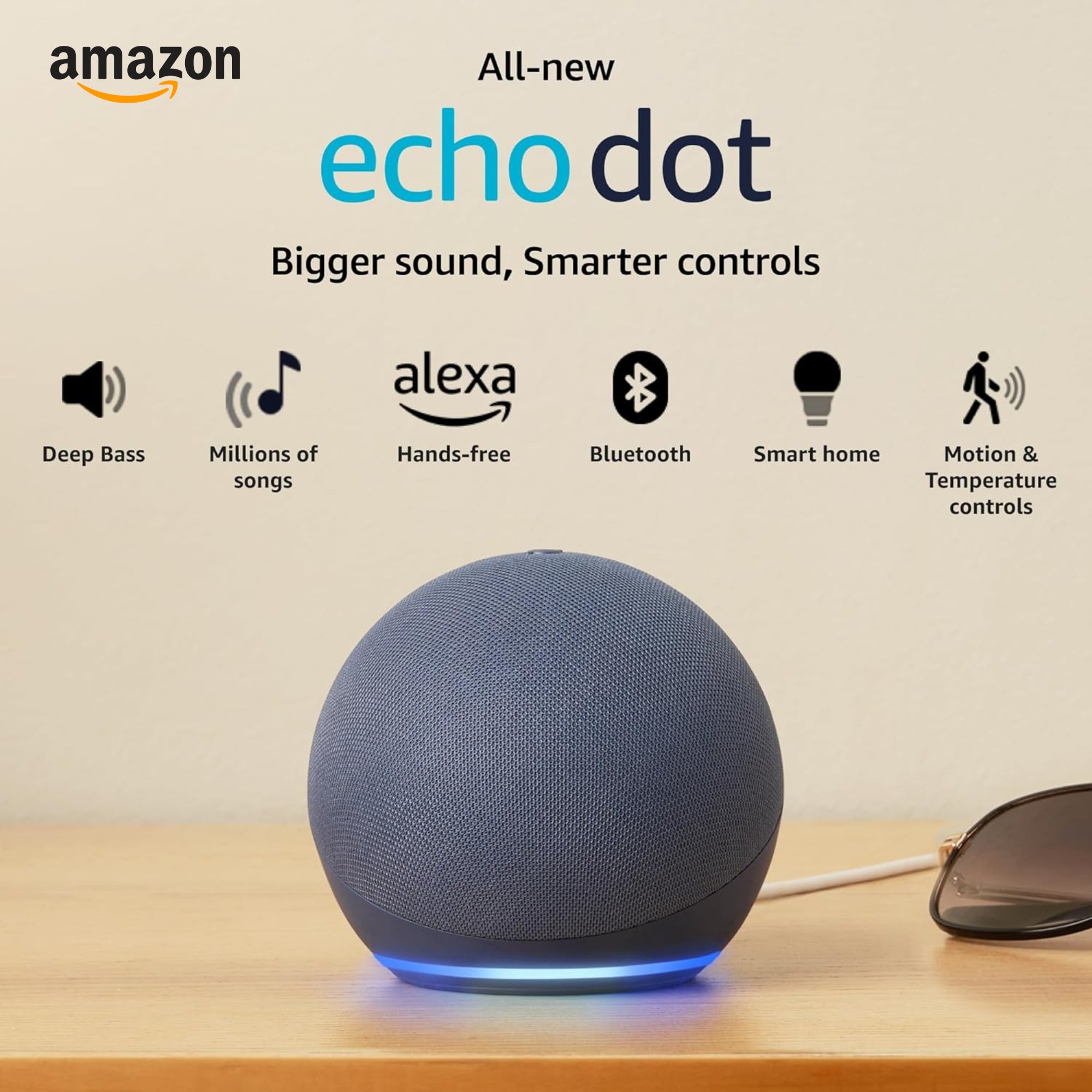 AMAZON ECO DOT 5TH GEN BLUE